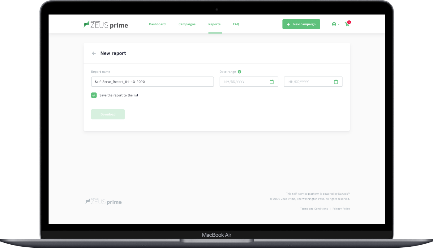 Self-Service Ad Buying Marketplace | Zeus Prime